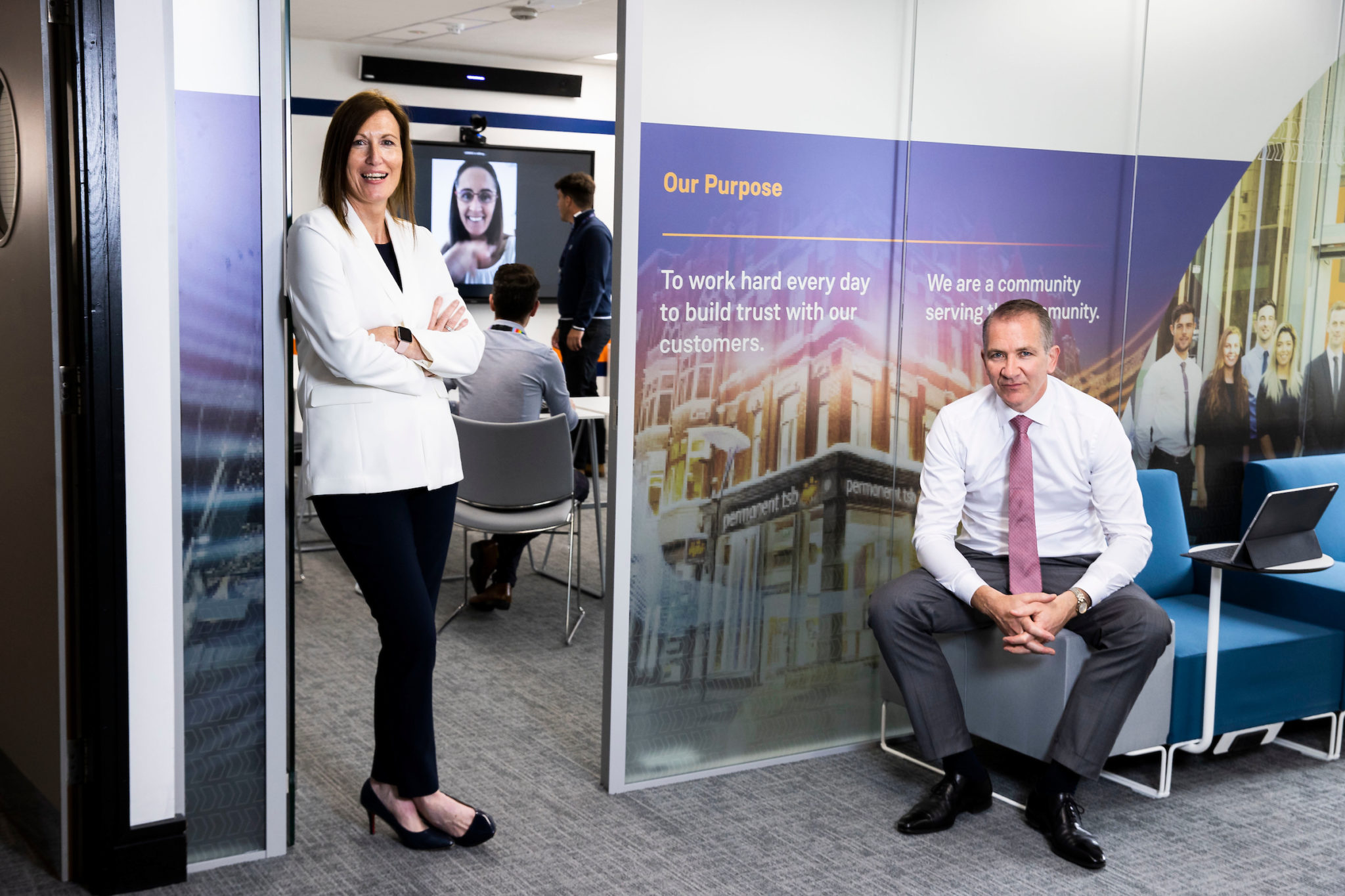 Karen Hackett, Head of People Experience PTSB & Ger Mitchell, CHRO PTSB - TechCentral.ie